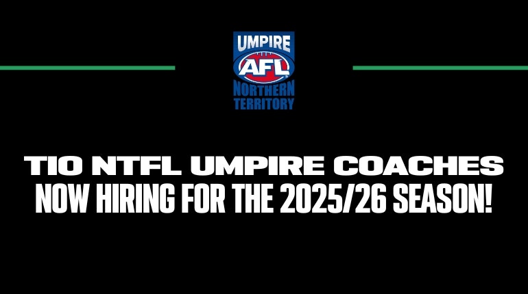 HIRING: TIO NTFL Umpire Coaches for 2025/26 Season - Play AFL